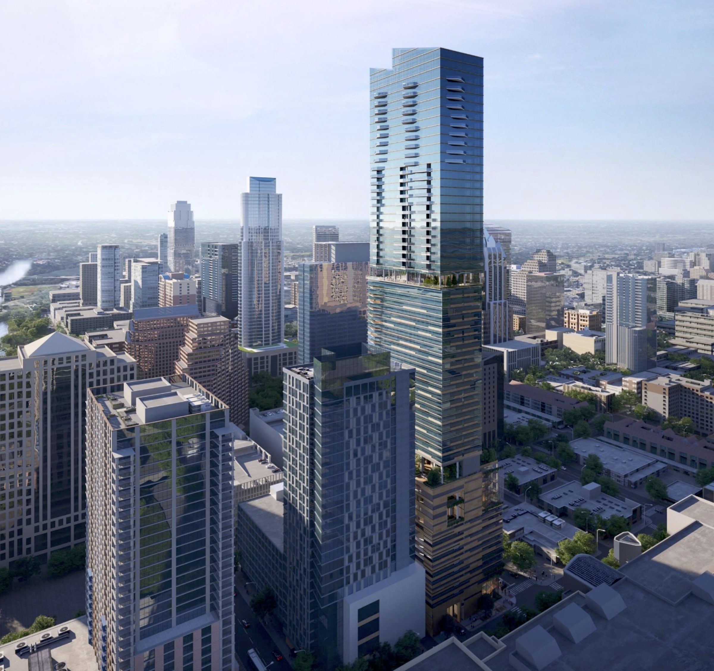 65-Floor Condo and Hotel Tower Headed for Second and Trinity – TOWERS