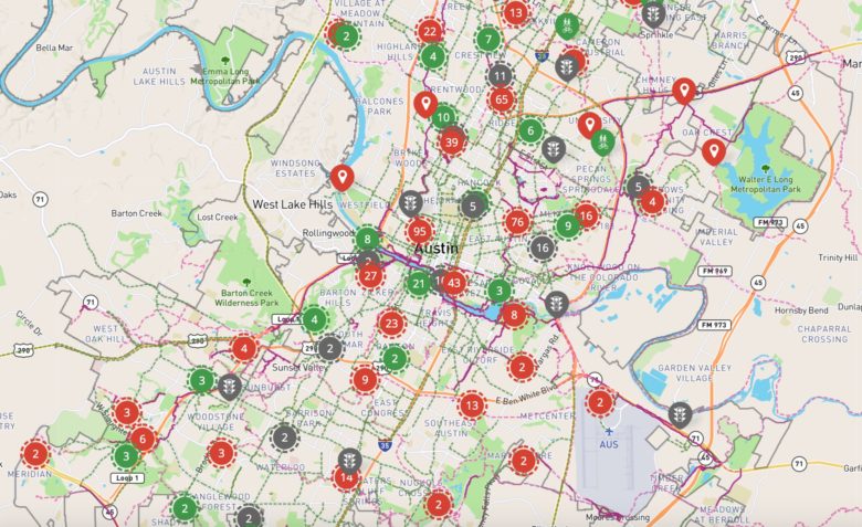 Where Does Austin’s Pedestrian and Bicycle Network Really Suck? – TOWERS