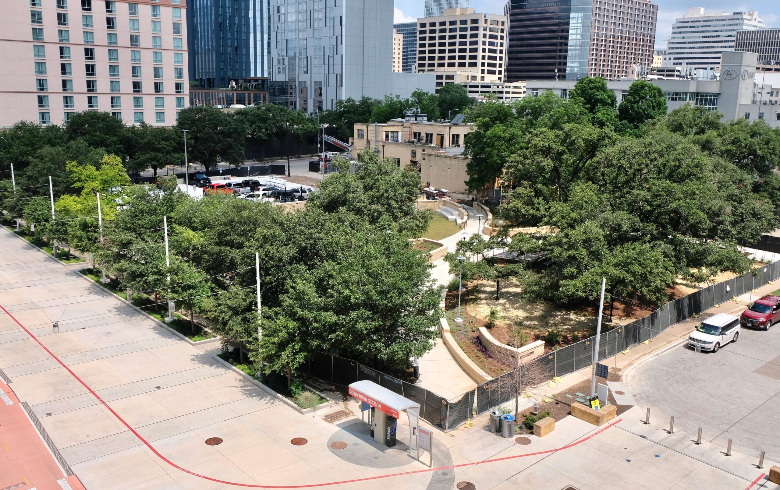 Sticking a Camera Over the Fence at Downtown Austin’s New Brush Square ...