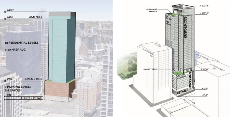 At Third and Brazos, an Apartment Tower Plan Respects Its Elders – TOWERS