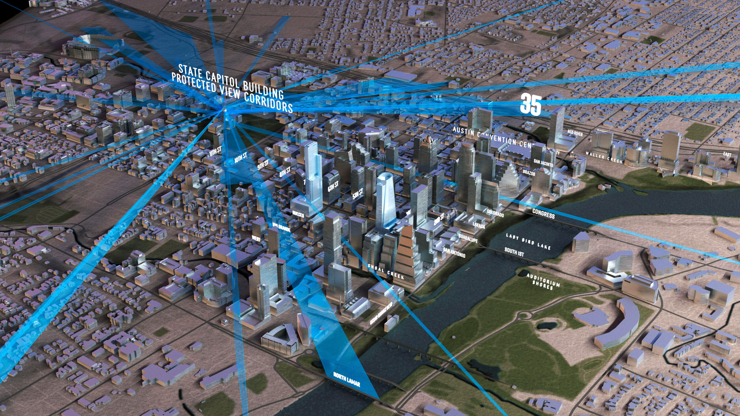 See Downtown Austin’s Capitol View Corridors in Eye-Popping 3D – TOWERS