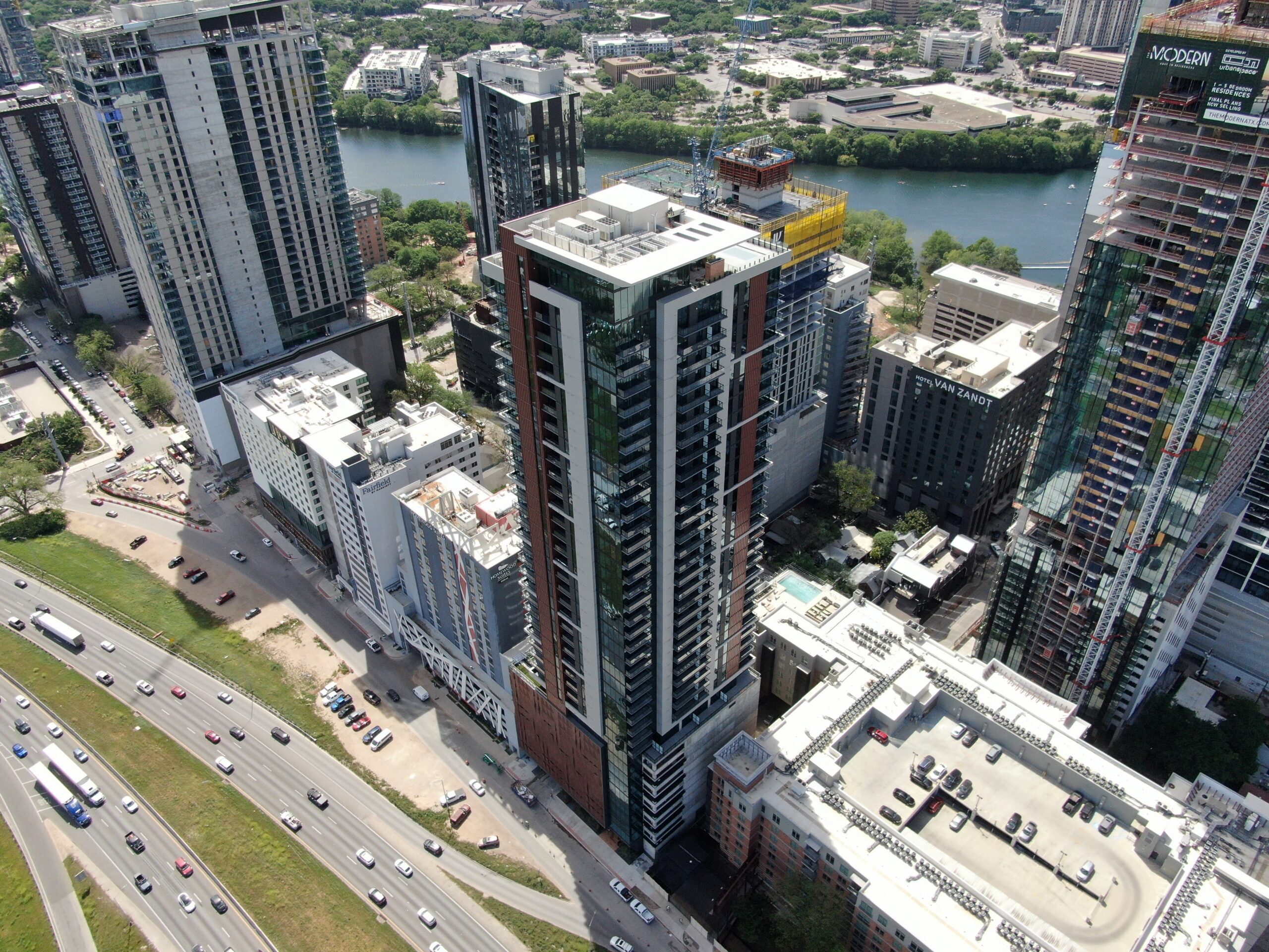 The Vesper Condo Tower Wraps Up in Downtown Austin’s Rainey Street ...