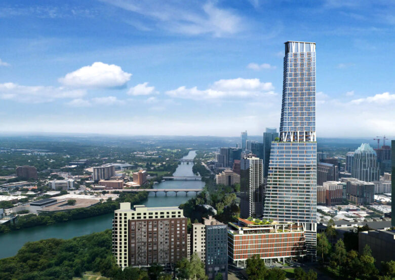Austin’s Record-Setting Waterline ‘Supertall’ Is Halfway Done Downtown ...
